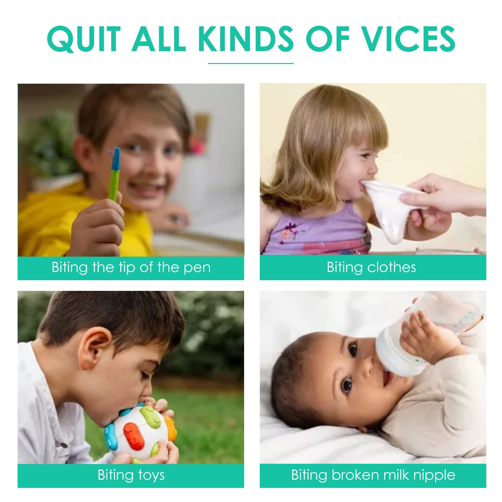 Nail Biting Treatment for Kids,100% Natural Kid Safe Bitter Taste Deterrent,No Bite Nail Polish for Stop Thumb Sucking