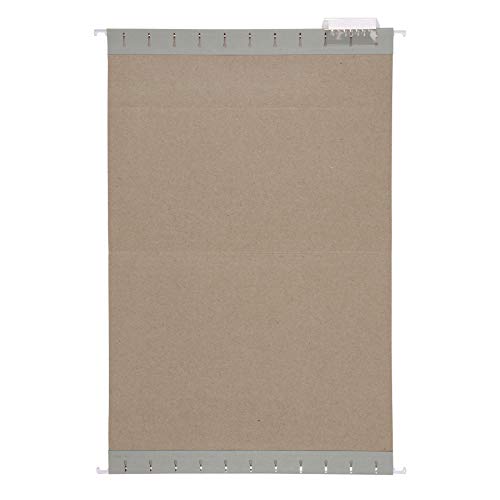 Amazon Basics Hanging File Folders, Letter Size, Gray, 25-Pack