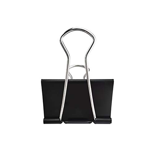 DSTELIN Extra Large Binder Clips 2.4-Inch (12 Pack), Big Paper Clamps for Office Supplies, Black