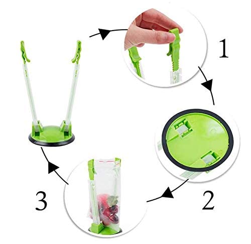 Baggy Rack -Sandwich Bag Racks Holder,Food Storage Bags Clip, For Food Prep Bag/plastic Freezer Bag/Ziploc Bag Holder Stand, Meal Planning/prep Bag Holders(6pcs)