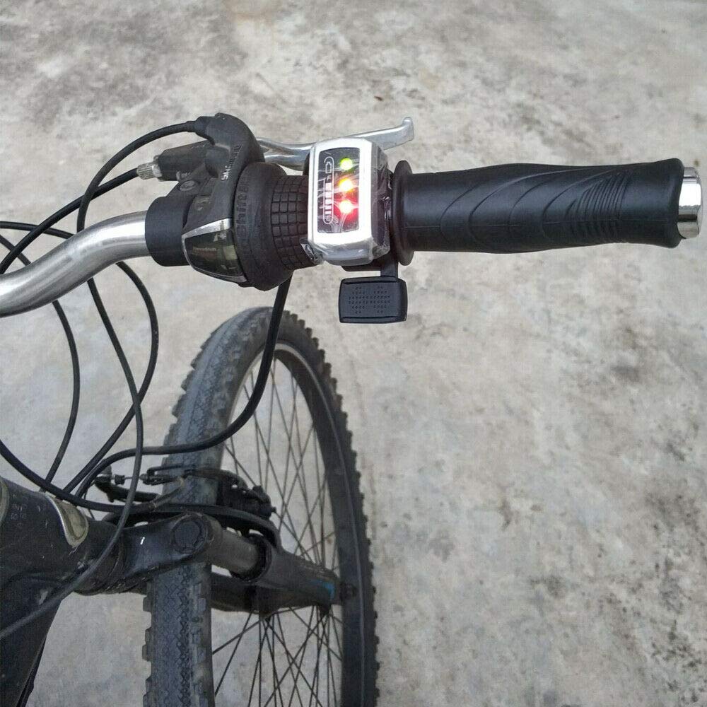 HENHAIY 24V Electric Bike Drive Motor Kit, Electric Bike Conversion Kit Thumb Kit, Mountain E-Bike Conversion Thumb Kit, DIY Electric Bicycle for Hub Diameter Less Than 36MM