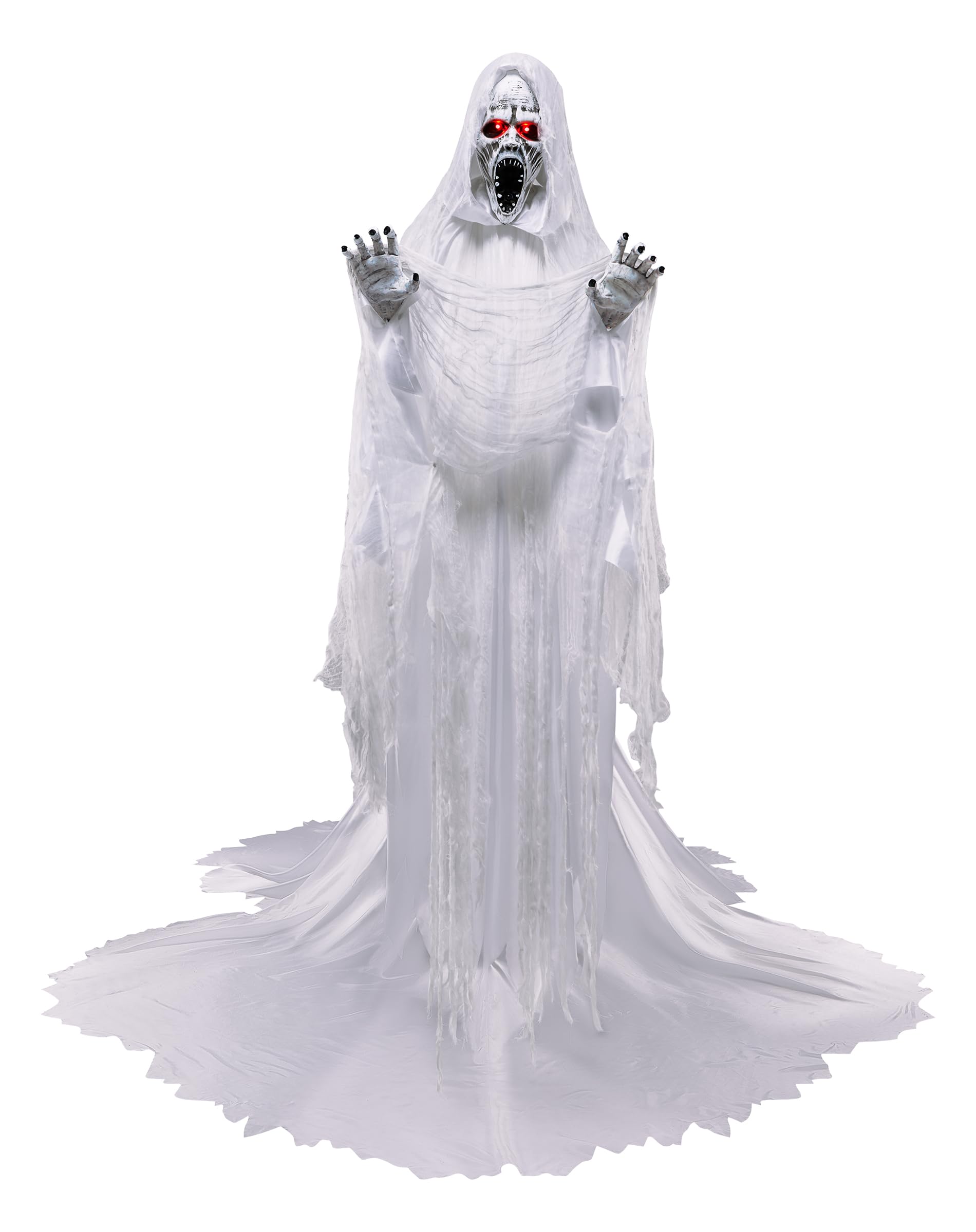 Spirit Halloween 7 Ft Emmeline Animatronic | Decorations | Animated | Light Up Red LED Eyes | Lunging Motion | Plays Sounds