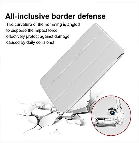 Tablet Case Cover Case Compatible with Samsung Galaxy Tab A8 10.5(X200/X205 Case with Pencil Holder Smart Cover Protective Case Cover Shockproof Cover with Clear TPU Back Shell Case for Tablet (Colo