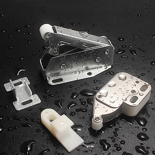 Whigetiy 2-Piece/Set Elephant Trunk Hook Lock Cabinet Door Cabinet Door Latches Lock Steel Door Latches Cabinet Door Lock Durable Closet Lock