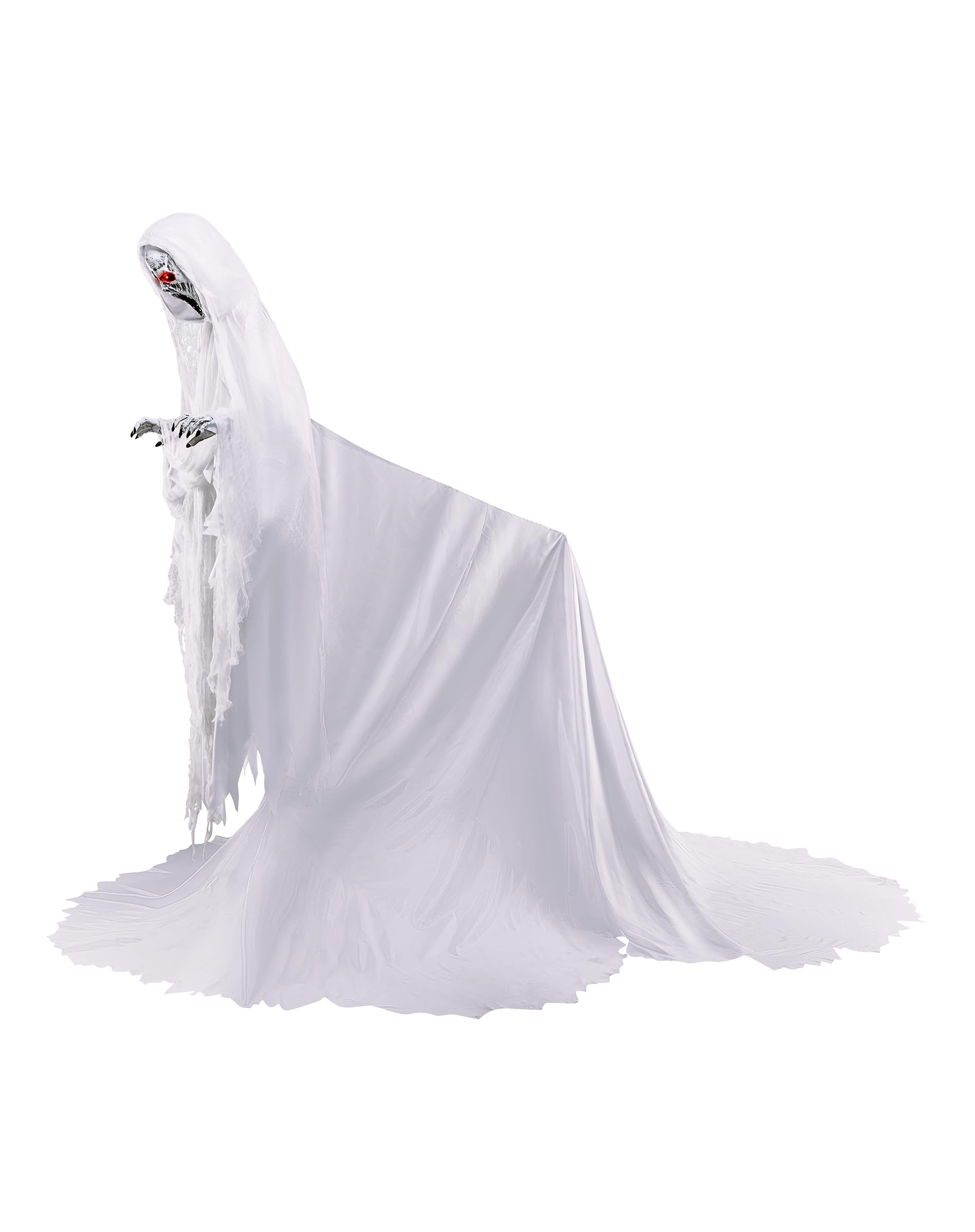 Spirit Halloween 7 Ft Emmeline Animatronic | Decorations | Animated | Light Up Red LED Eyes | Lunging Motion | Plays Sounds