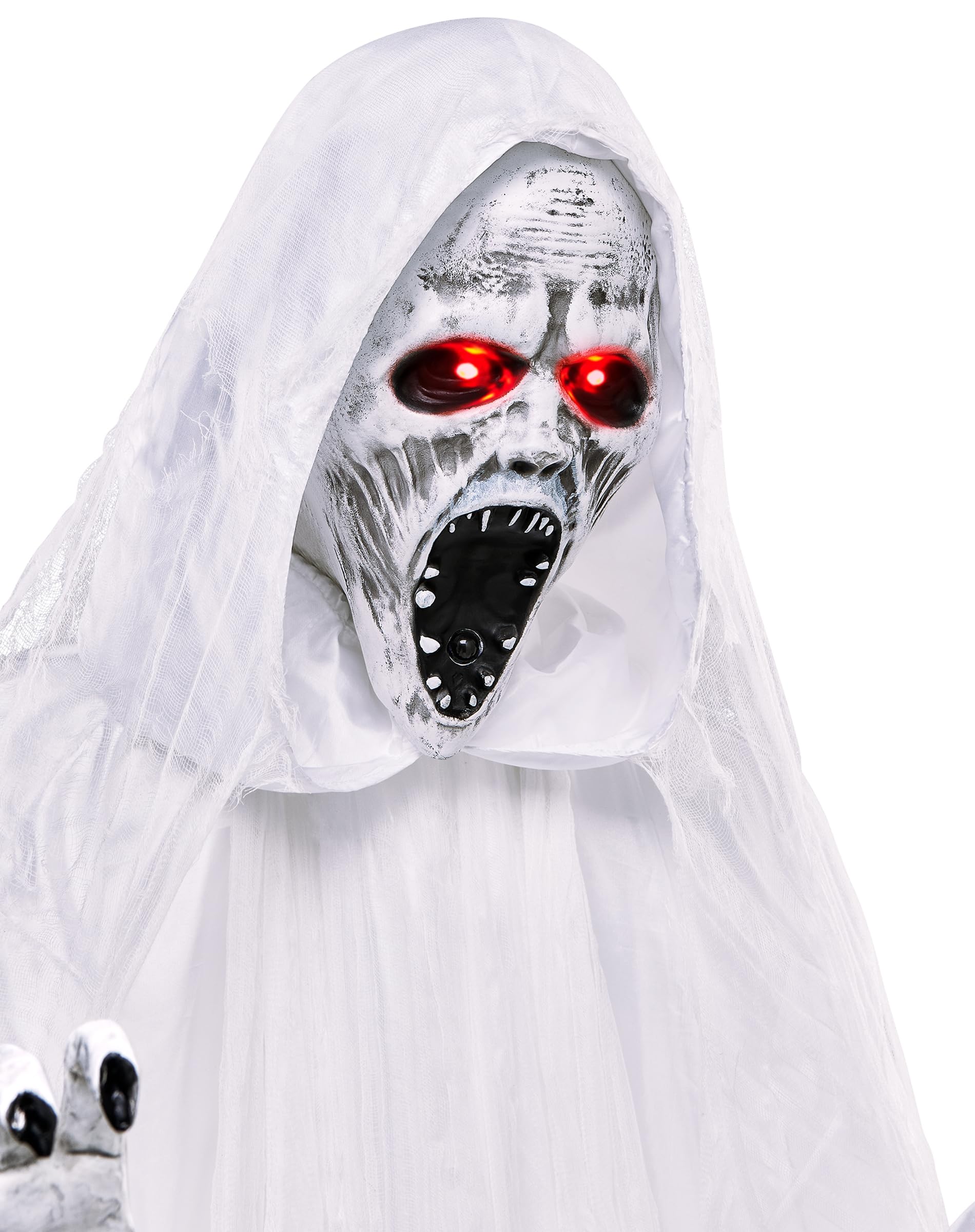 Spirit Halloween 7 Ft Emmeline Animatronic | Decorations | Animated | Light Up Red LED Eyes | Lunging Motion | Plays Sounds