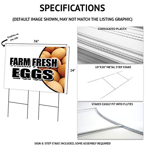 Currency Exchange 2 Pack of 24" x 36" Yard Sign & Stake | Advertise Your Business | Stake Included Image On Front Only | Made in The USA