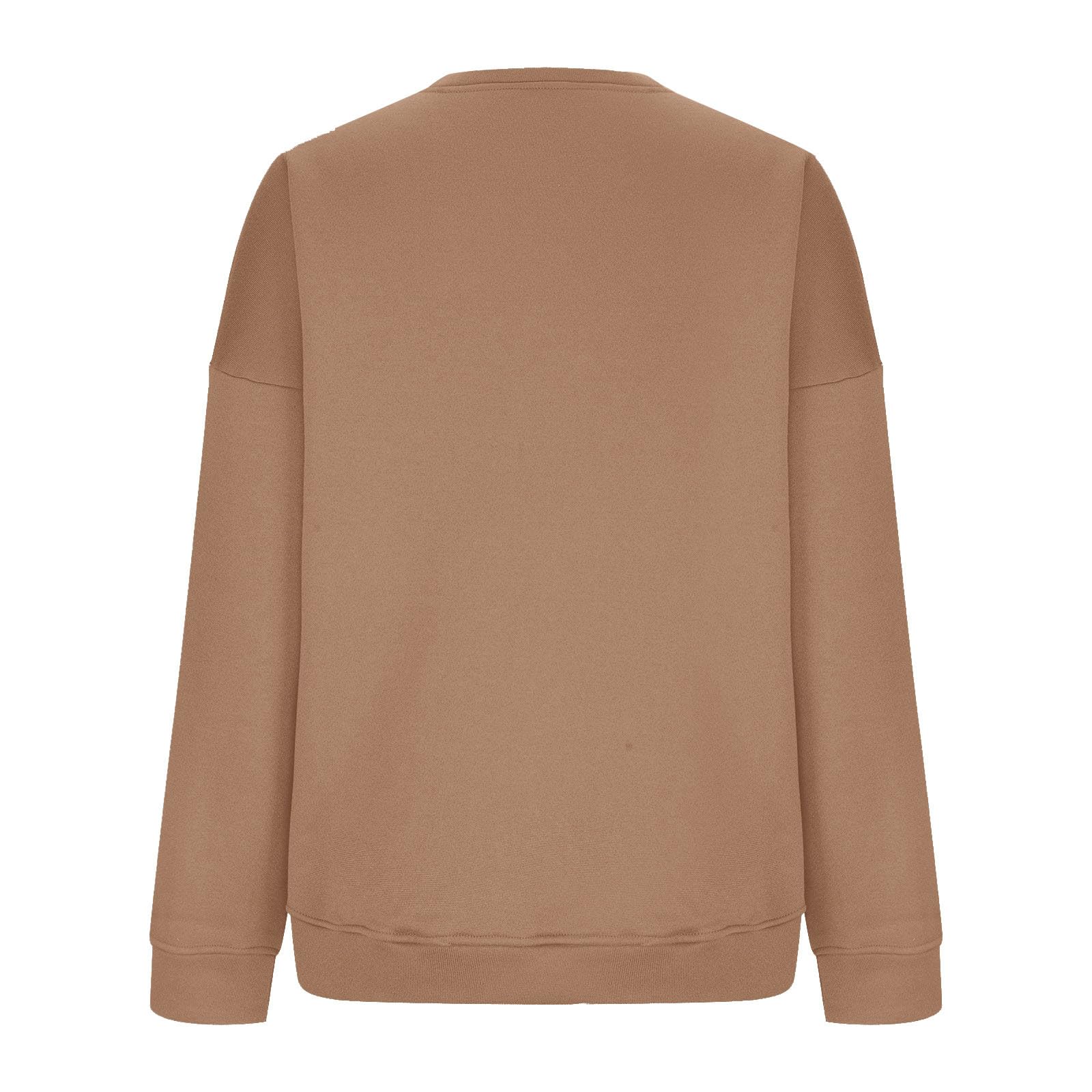 Remember Your Why Sweatshirt for Women Casual Long Sleeve Oversized Tops Trendy Crewneck Pullover Classic Solid Comfy Blouse