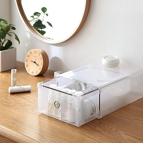 CHDHALTD Shoe Storage Box, Stackable Shoe Organizer,Under Bed Shoe Organizers Storage Boxes, Universal Shoe Storage Boxes for Men and Women(pink)