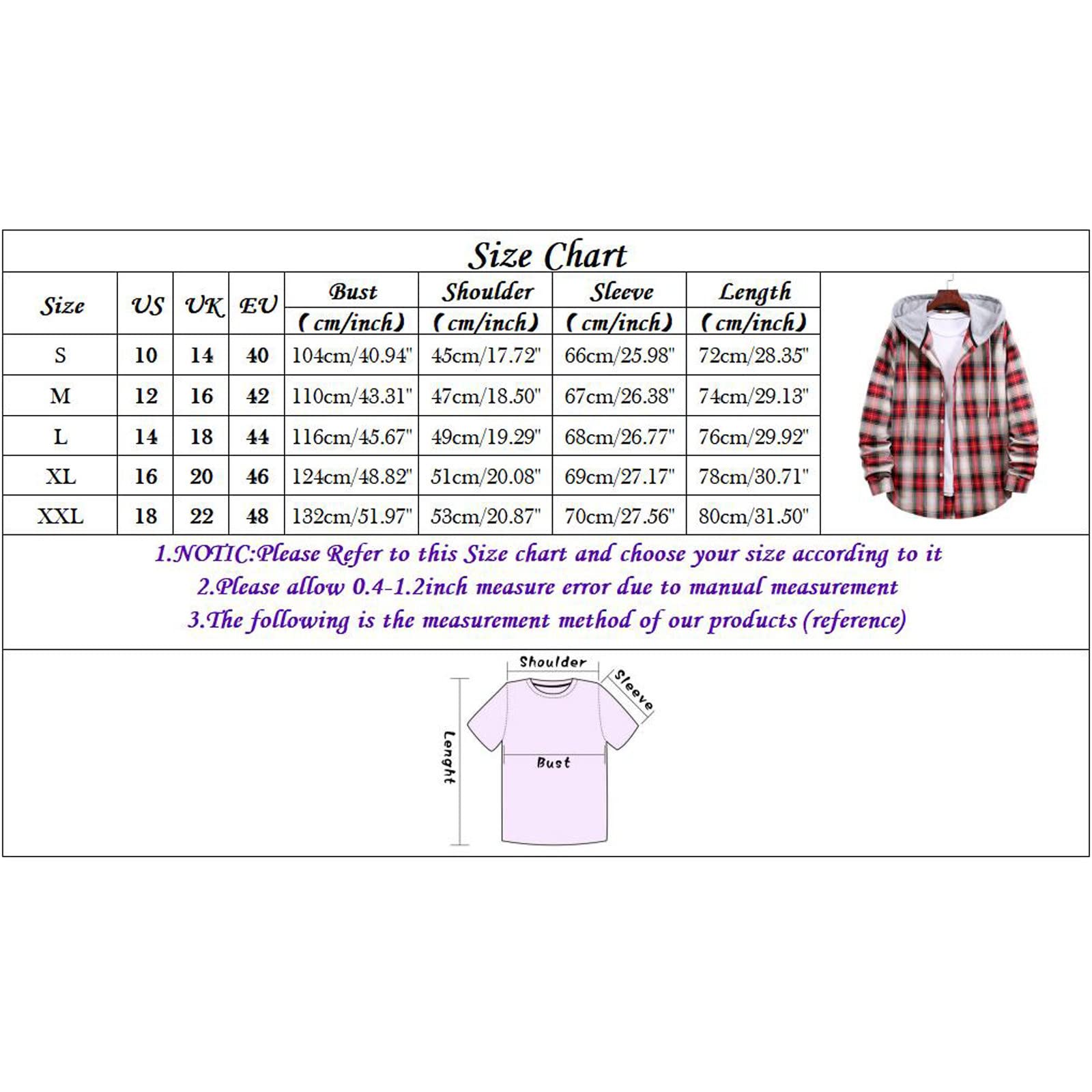 Mens Hooded Flannel Plaid Button Shirt Lightweight Long Sleeve Shirt Jackets with Hood A0810