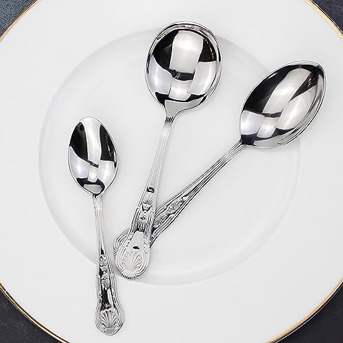 Luxury Silverware Set Cutlery Utensil Flatware Food-Grade Stainless Steel Home Restaurant Small Business,Mirror Finish Tableware 20 Piece Service for 4