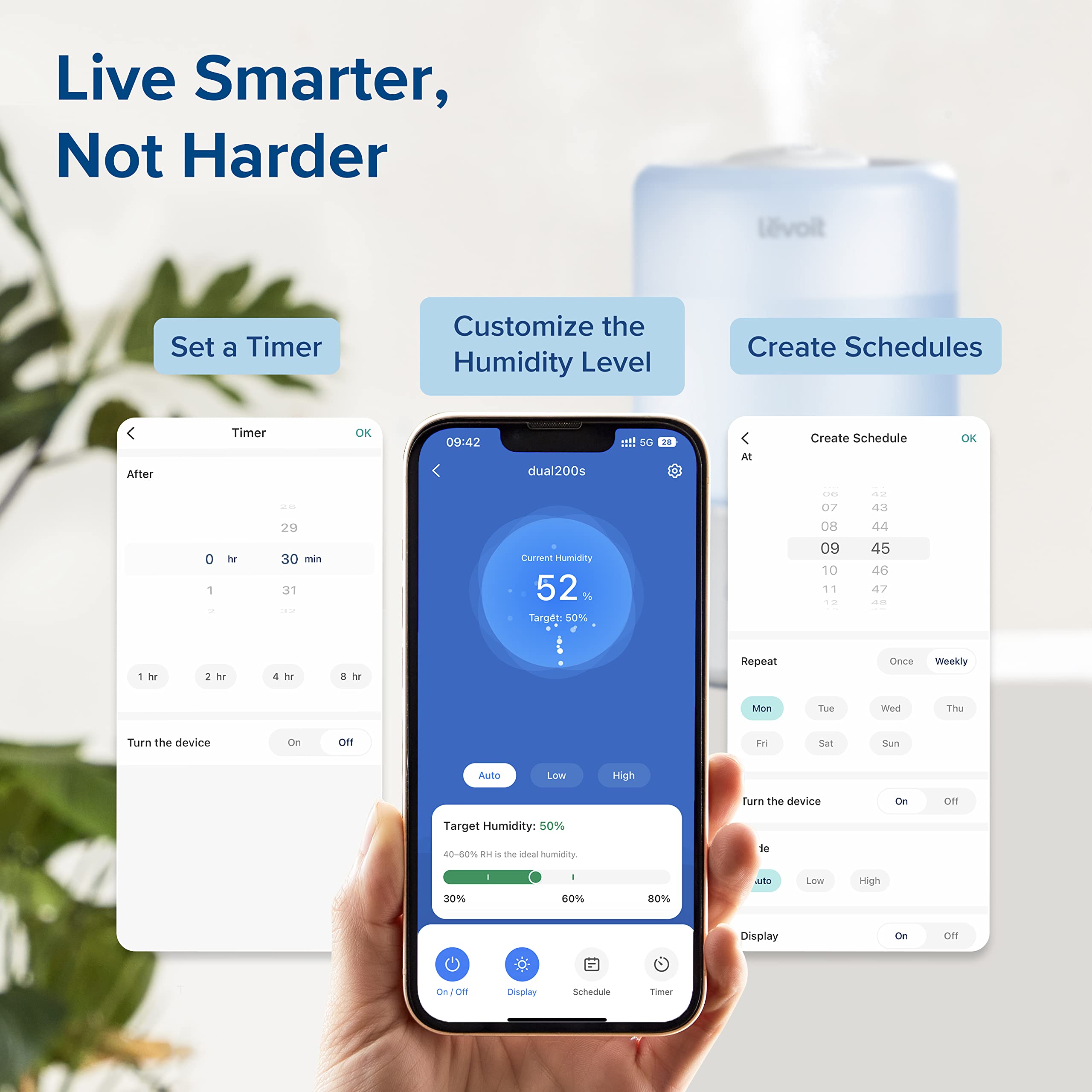LEVOIT Smart Humidifiers for Home and Bedroom (Dual 200S) + (Classic 200S)