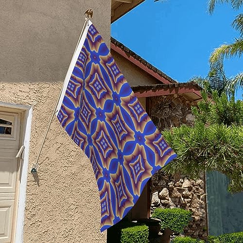 Tile Cube Reversible Flag 2x3ft | Outdoor/Indoor Decoration | Metal Grommet | Quick Dry | Great For Lawn, Balcony, Party