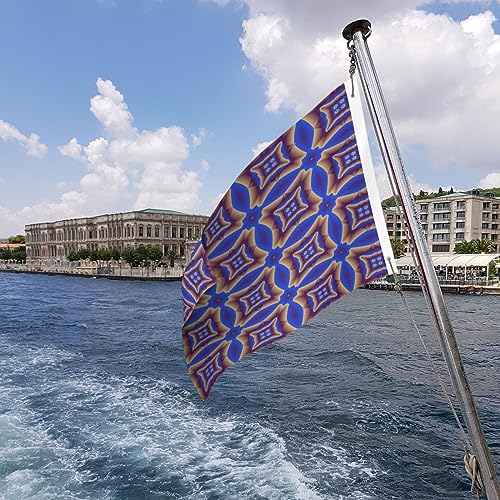 Tile Cube Reversible Flag 2x3ft | Outdoor/Indoor Decoration | Metal Grommet | Quick Dry | Great For Lawn, Balcony, Party
