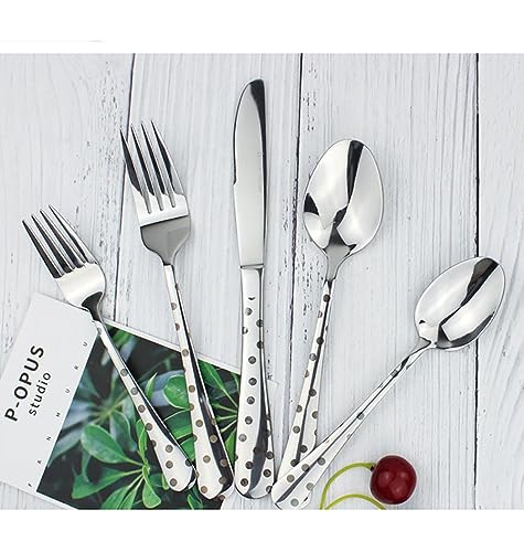 Silverware Set Flatware 60-Piece for 12 Retro Geometric Stainless Steel Unique Pattern Design Tableware Cutlery Set with Storage Box Kitchen Utensils Spoon and Fork Set Hand Wash Recommended