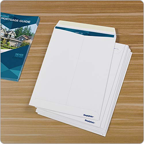 Columbian Envelopes Columbian 9 x 12 Catalog Mailing Envelopes, SimplySafe Tamper Evident, Security Tint, Pull Strip, Peel and Seal Closure, White, 100/Box (COLO930)