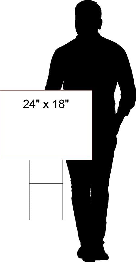 Custom Phone Number For Rent 18 in x 24 in Yard Sign Road Sign with Stand Double Sided