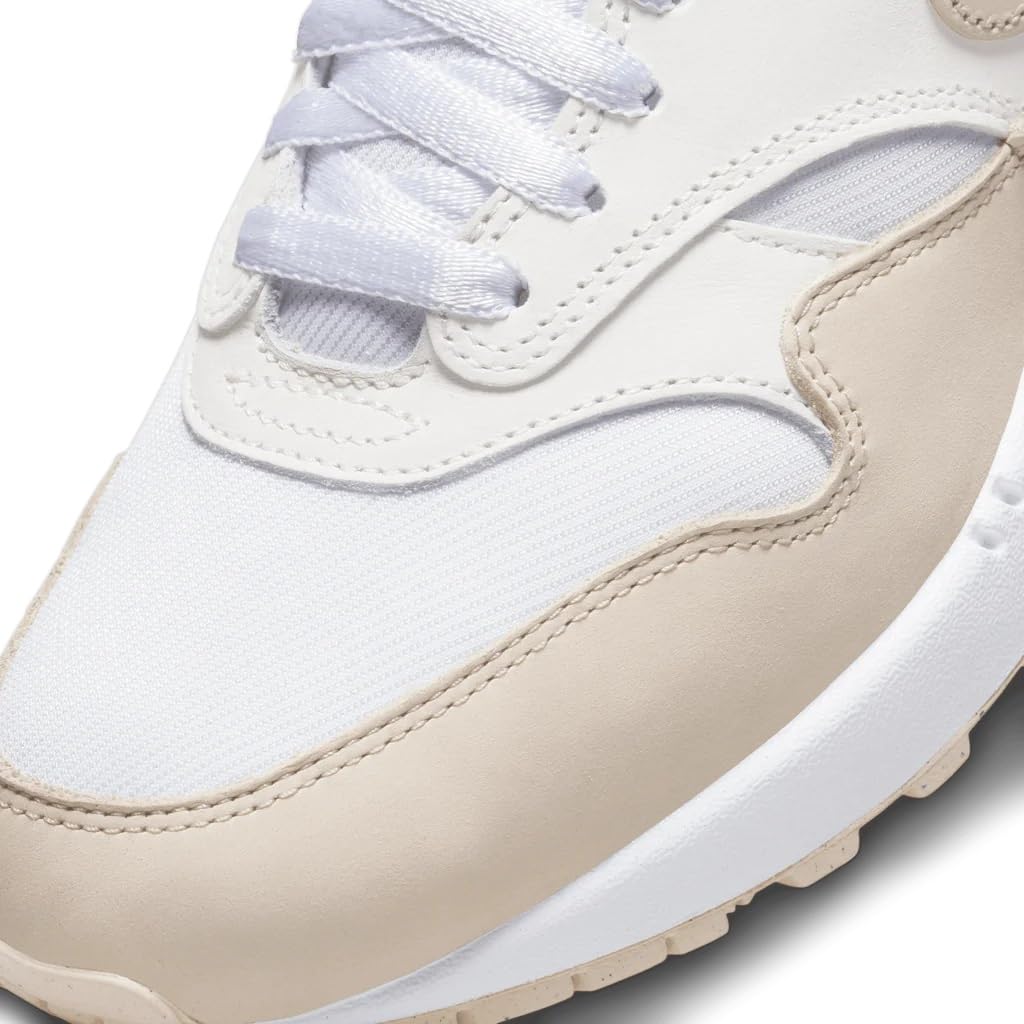 Nike Women's Air Max 1 PRM ESS White/Sanddrift-Phantom (FB5060 100) - 8