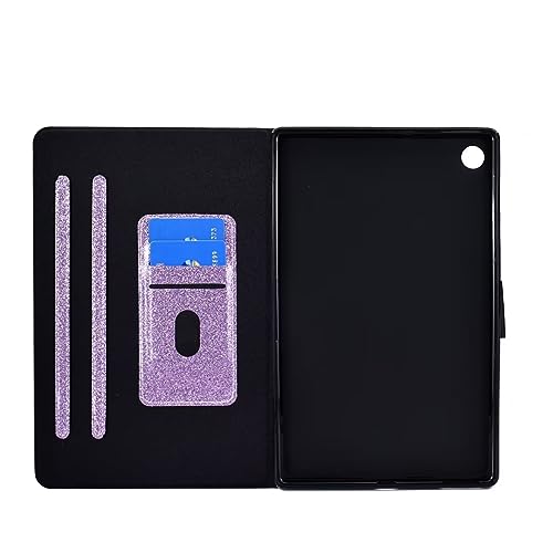 Compatible with/Replacement for Tablet PC Samsung Galaxy Tab A8 10.5 inch 2021 SM-X200/X205/X207 PU Leather Flip Cover Stand Wallet Case XXSF (Purple)