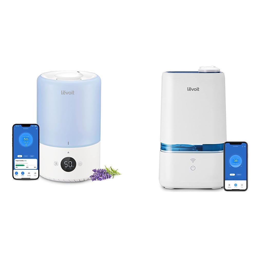 LEVOIT Smart Humidifiers for Home and Bedroom (Dual 200S) + (Classic 200S)