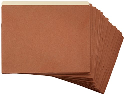 Amazon Basics Expanding File Pocket Folder Organizer, Letter Size, 3.5-Inch Expansion - 25-Pack, 9.5 x 11.75 Inches