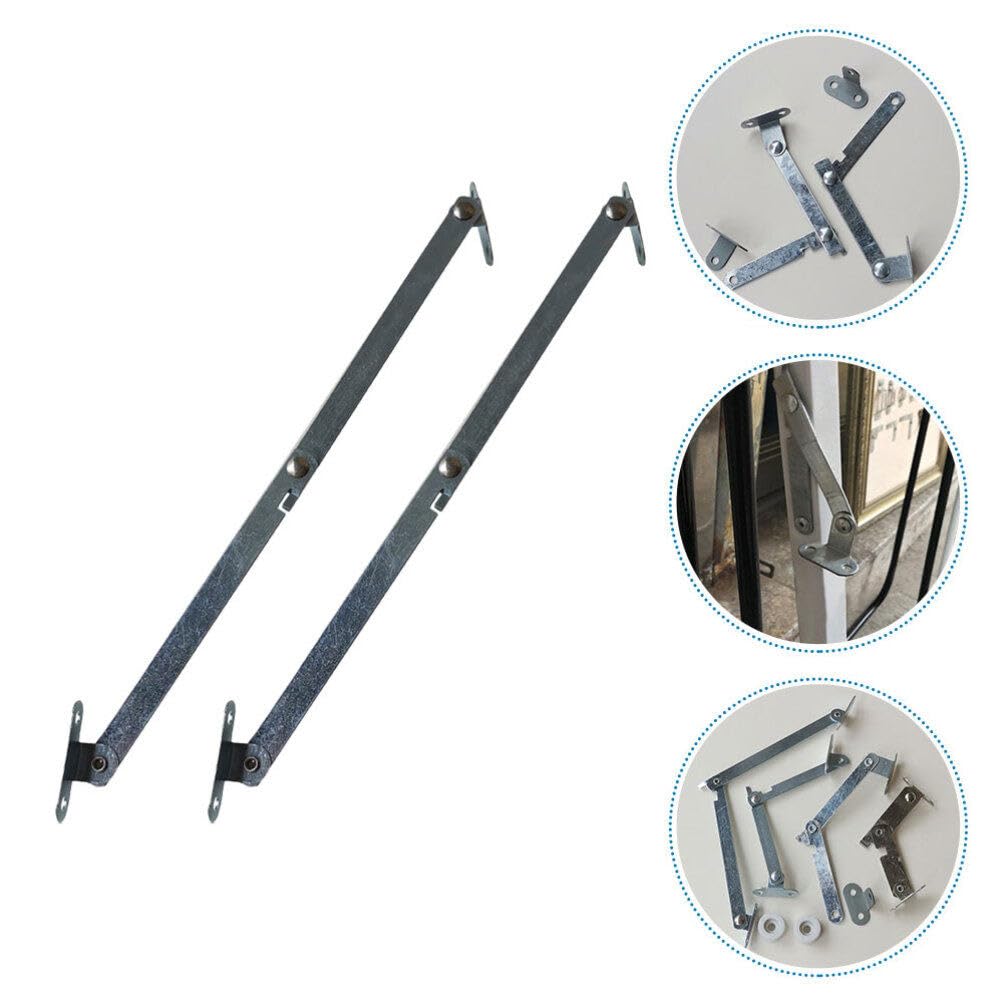 OSALADI 1 Pair Lid Support Buffer Close Lid Support Lift up Stay Support Safety Lid Supports Floor Mirror Iron Hinge