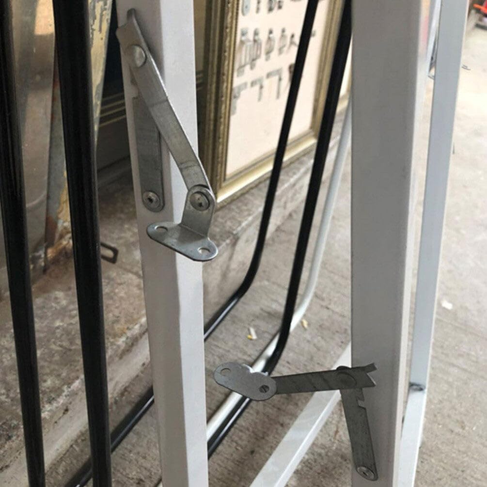 OSALADI 1 Pair Lid Support Buffer Close Lid Support Lift up Stay Support Safety Lid Supports Floor Mirror Iron Hinge