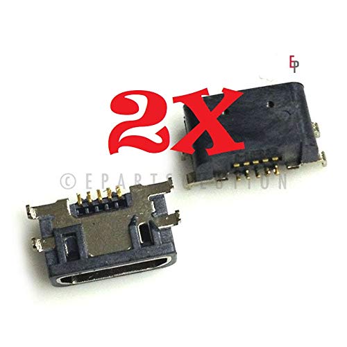 ePartSolution 2X Micro USB Charger Charging Port Dock Connector USB Port Replacement for Nokia Lumia 800 900 USA (2pcs)