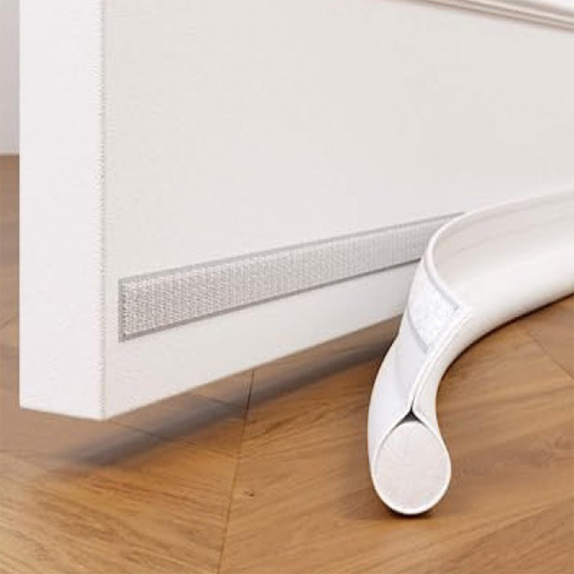37" Cutable Door Draft Stopper Bottom One Sided Blockers for Bottom of Door Reduce Noise Cold Air, Dust, insulate Fits for Interior/Exterior Doors,1 Pack