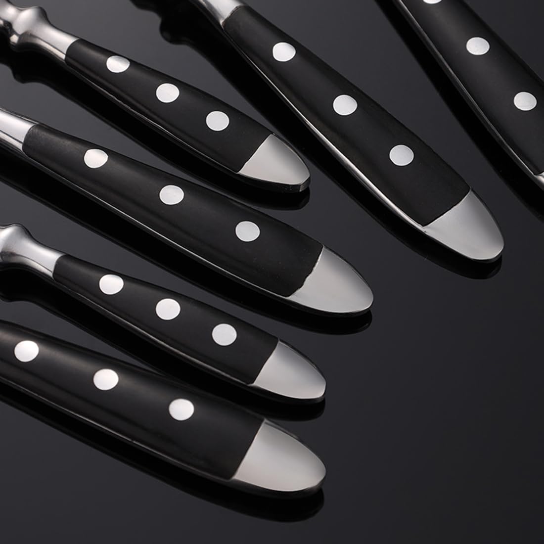 Aimilan 72 Piece Modern Flatware Set with Steak Knives, 18/10 Stainless Steel Silverware Set for 12, Cutlery Set Include Fork Knife Spoon, Mirror Polished, Dishwasher Safe (72 Pcs Service for 12)