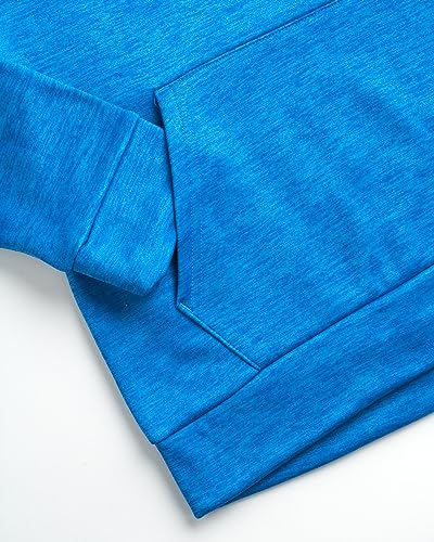 Fila Boys' Sweatsuit Set - 2 Piece Active Hoodie Sweatshirt and Jogger Sweatpants - Performance Activewear Set for Boys, 8-12, Size 12, Prince Blue