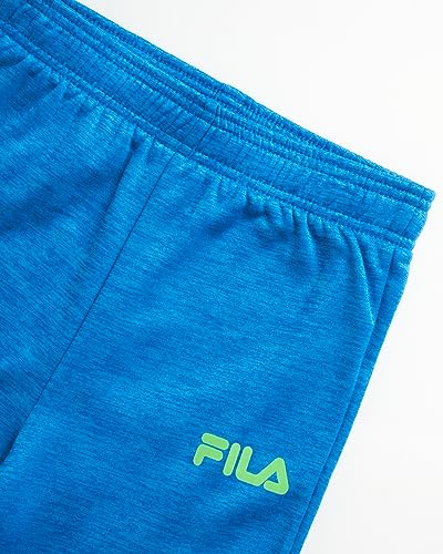 Fila Boys' Sweatsuit Set - 2 Piece Active Hoodie Sweatshirt and Jogger Sweatpants - Performance Activewear Set for Boys, 8-12, Size 12, Prince Blue