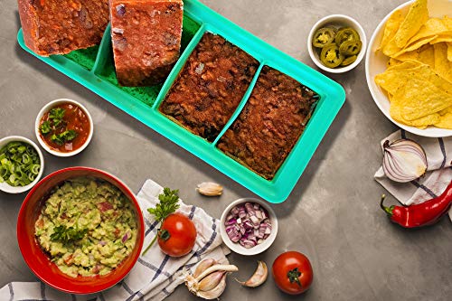 Stash Silicone Freezing Tray with Lid and Baking Tray β One Large Freezer Tray makes up to 4 cups serving β Freezer Soup Container - Oven Safe, Microwave Safe and BPA Free Silicone Container Tray Β