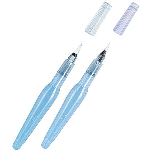Pentel - Aquash Water Brush Medium Point & Small Point 2 Pens Profesional Arts Value Set