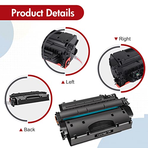 120 Toner Cartridge 2-Pack Compatible Replacement for Canon 120 Toner Cartridge CRG-120 CRG120 for Canon imageCLASS D1120 D1550 D1150 D1320 D1350 D1520 D1100 D1370 D1180 D1170 MF6680DN MF417dw Black