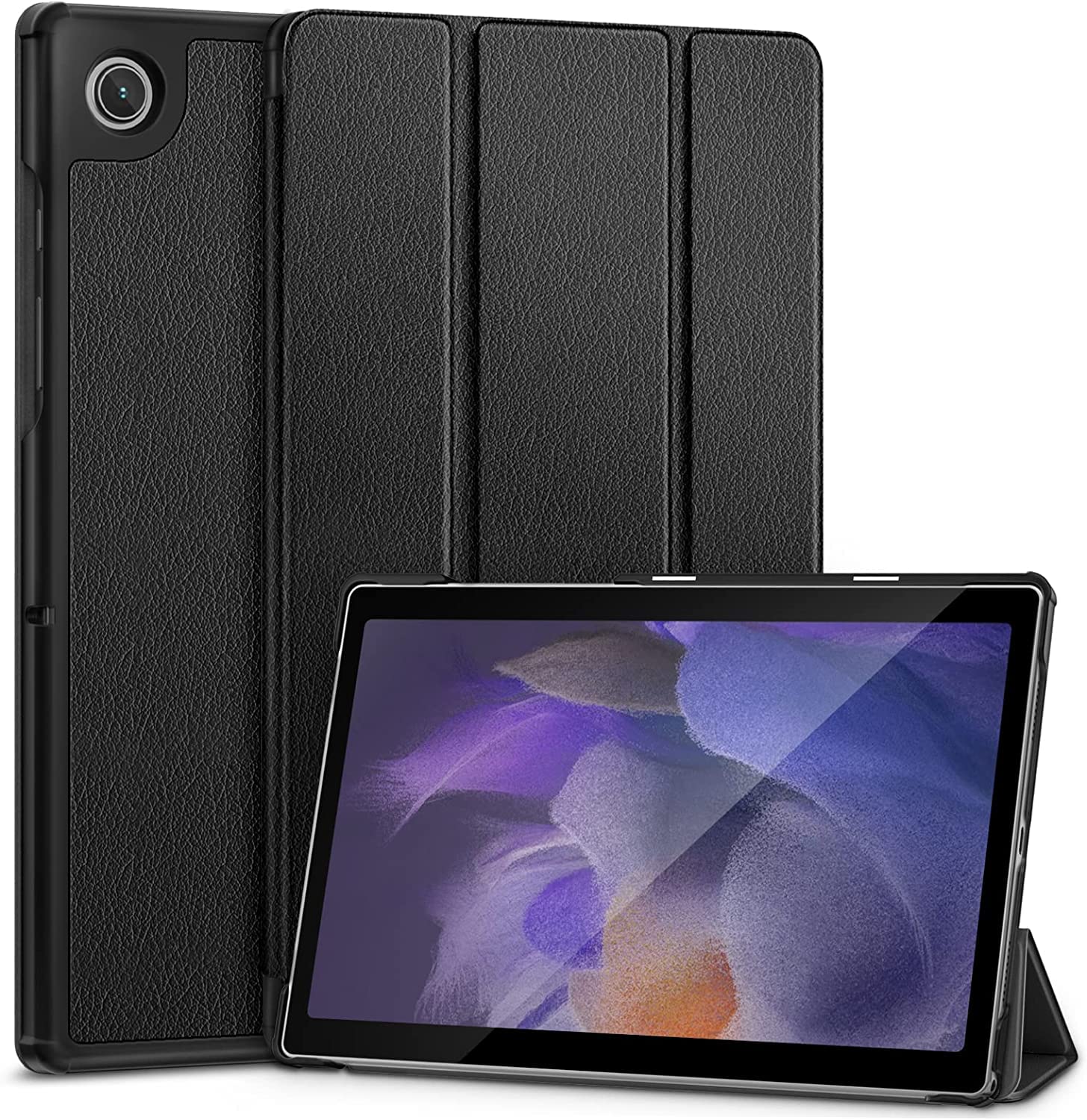 SAMSUNG Galaxy Tab A8 10.5” Inch 128 GB+128GB SD Card Wi-Fi Android 11 Touchscreen International Tablet with Hard Back Tri-Fold Stand Cover Case Accessories