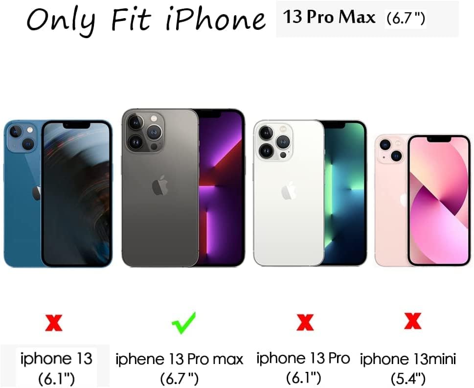 MINSCOSE Compatible with iPhone 13 Pro Max Case,Cute Neon Bright Color with Bling Glitter Diamond Camera Protector, Clear Crystal Phone Case for Women Girls-Dark Purple
