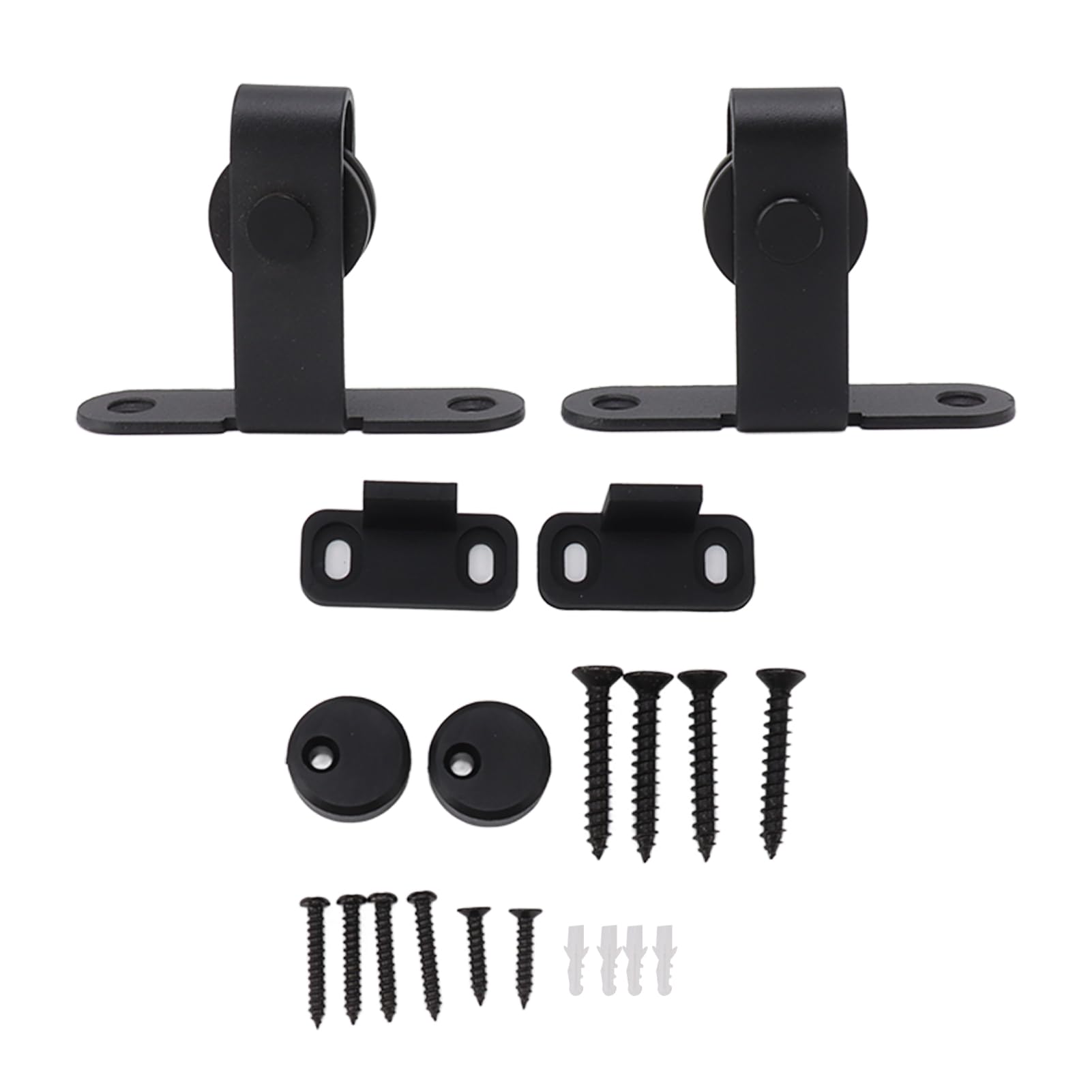 Barn Door Hardware Kit Sliding Door Kit Strong Load Bearing Mini Sliding Door Track Roller Kit Door Track Hardware Closet Track for Single Wooden Door Interior Doors