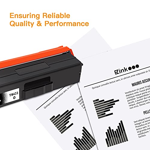 E-Z Ink (TM) Compatible Toner Cartridge Replacement for Brother TN-433 TN433 TN433bk TN431 compatible with HL-L8260CDW HL-L8360CDW MFC-L8610CDW MFC-L8900CDW (2 Pack, Black)