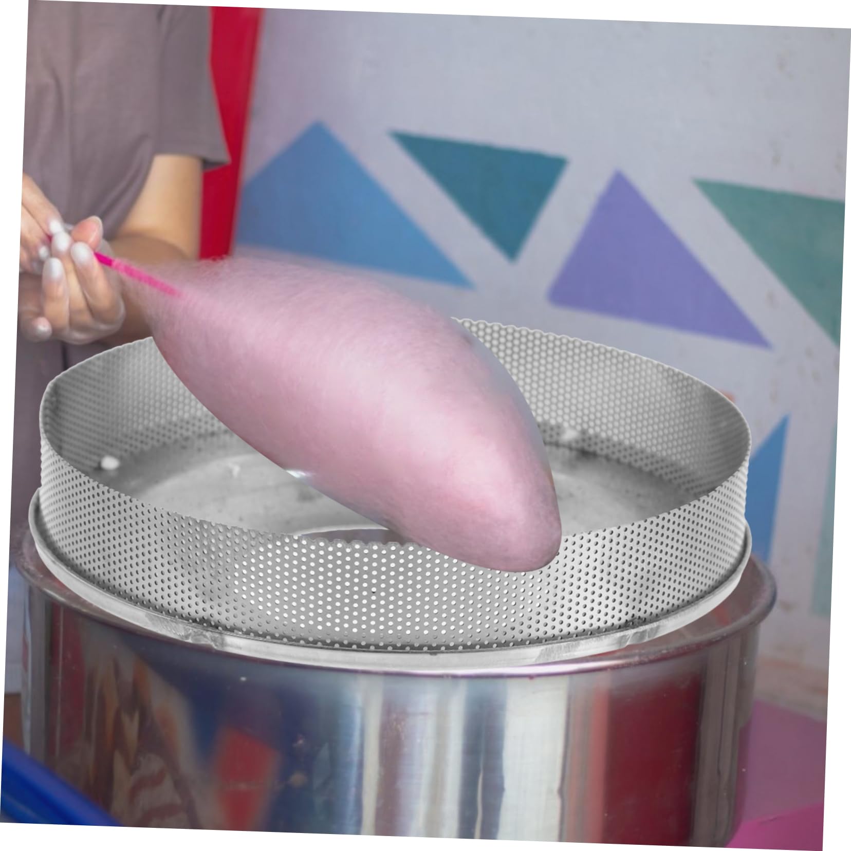 DOITOOL Stainless Steel Mesh Cover Maker Parts Sugar Dispenser Bowl Easy Install for Floss Production