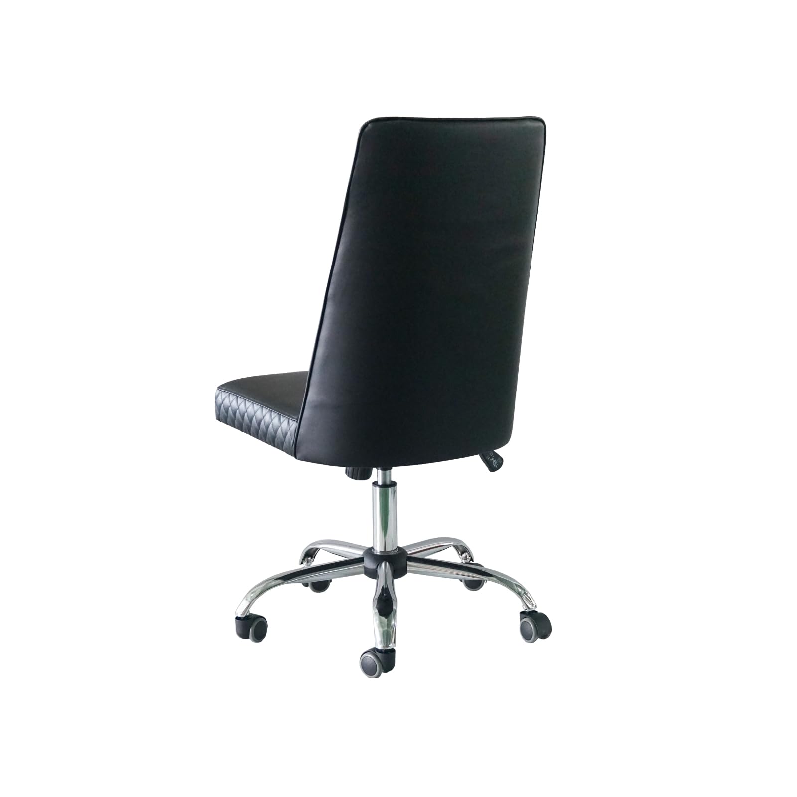 MAYAKOBA Estelle Office Chair (Set of 2) Adjustable Height Desk Chair Conference Room Salon Customer Seating Luxury Soft Leather with Rolling Base, Black