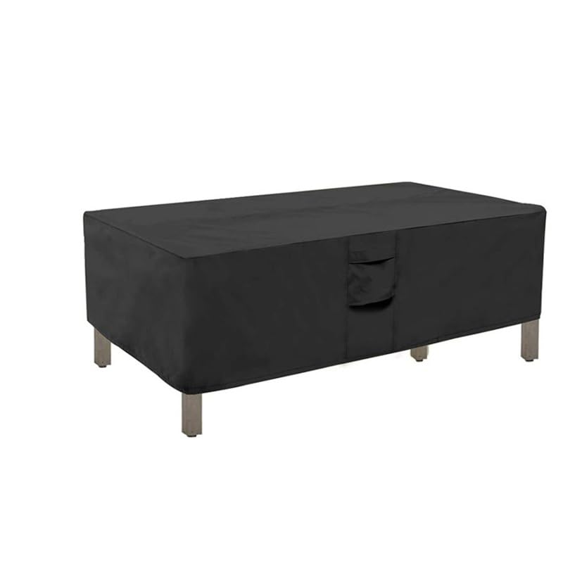 420D Outdoor Garden Furniture Cover Chair Patio Waterproof Wind-Proof Against Rain Snow,for Sofa Table 23.8.23 ( Color : Black , Size : 72x44x23 inch )