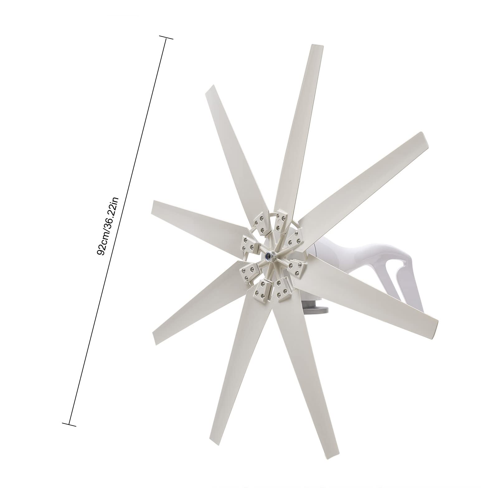 PIOJNYEN Wind Turbine Generator Kit 600W 12V with Blade, Wind Generator Kit with Charge Controller, Wind Power Generator for Marine, RV, Home, Windmill Generator Suit for Hybrid Solar Wind System
