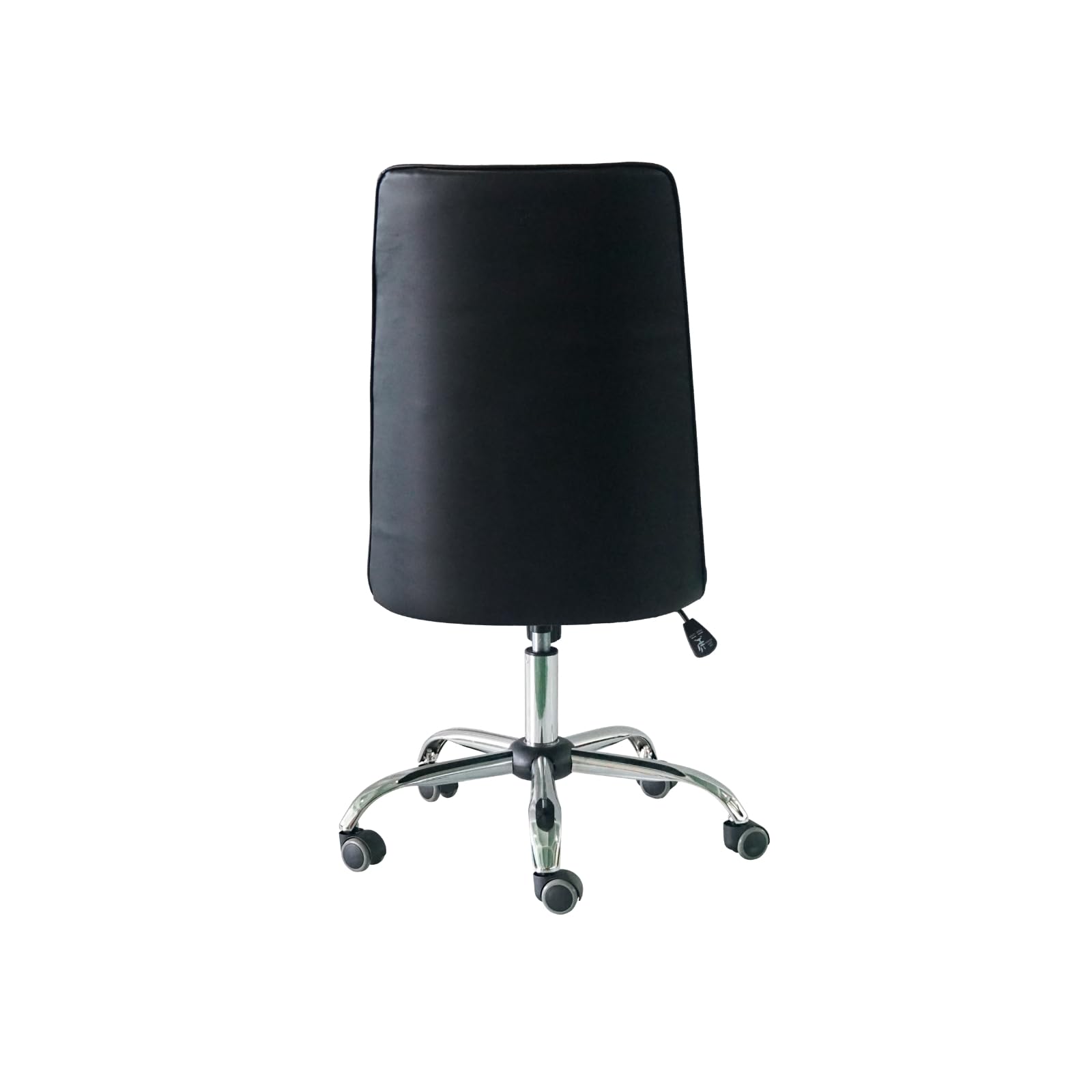 MAYAKOBA Estelle Office Chair (Set of 2) Adjustable Height Desk Chair Conference Room Salon Customer Seating Luxury Soft Leather with Rolling Base, Black