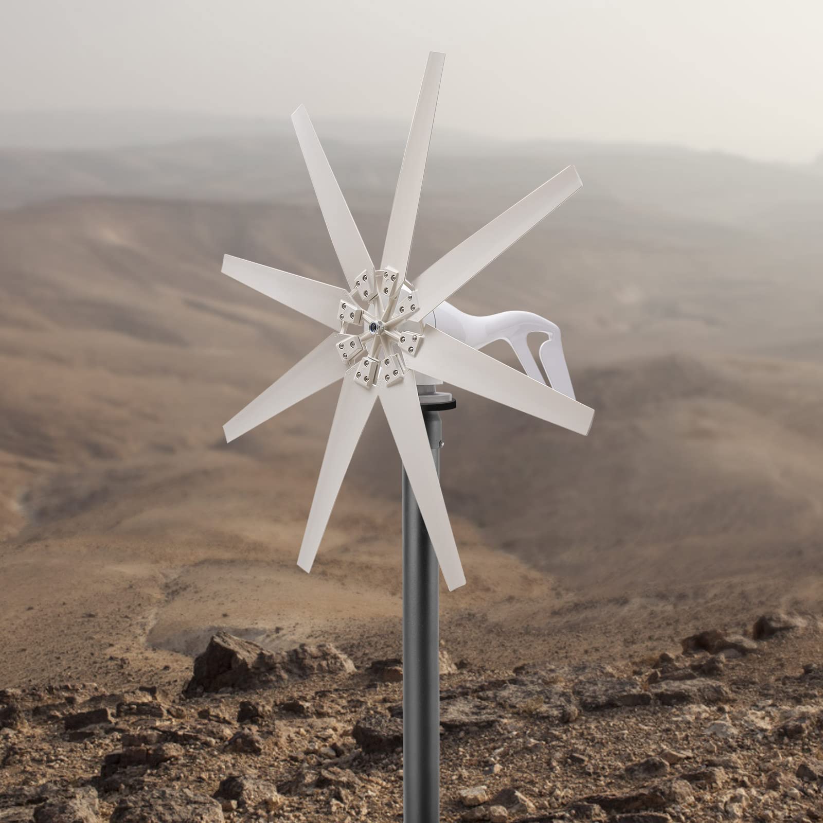 PIOJNYEN Wind Turbine Generator Kit 600W 12V with Blade, Wind Generator Kit with Charge Controller, Wind Power Generator for Marine, RV, Home, Windmill Generator Suit for Hybrid Solar Wind System
