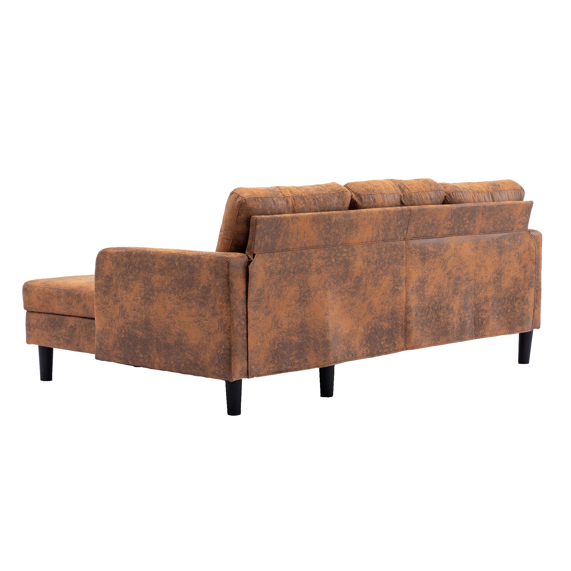 Eafurn 3 Seater Sectional Sofa with Chaise Lounge and Storage,L Shaped Convertible Couch Pull Out Bed,Comfy Velvet Upholstery Corner Sofa & Couches Button Tufted Living Room Furniture Sets