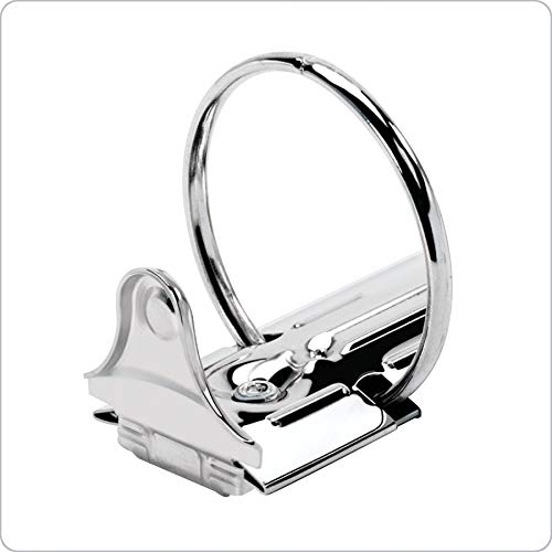 Cardinal Economy 3-Ring Binders, 1", Round Rings, Holds 225 Sheets, ClearVue Presentation View, Non-Stick, White, Carton of 12 (90621)