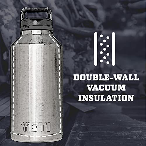 YETI Rambler 64 oz Bottle, Vacuum Insulated, Stainless Steel with Chug Cap, Black