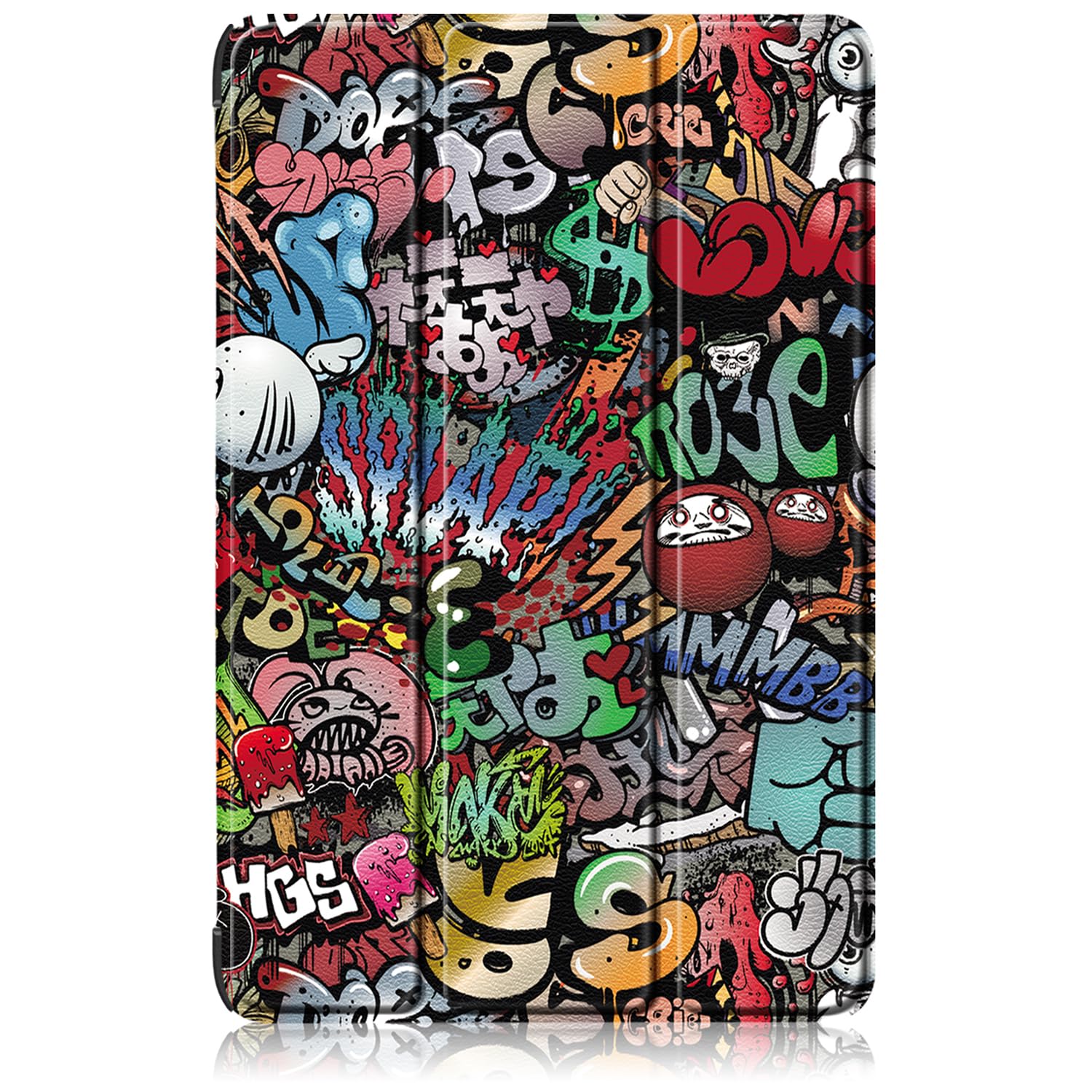 DINGGUAGUA Case for Samsung Galaxy Tab S10+ Plus 12.4” 2024 Release Lightweight Slim Shell Stand Cover for Tab S9+ Plus SM-X810/X816B/X818U with Auto Sleep/Wake,Graffiti