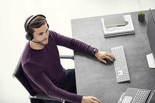 Jabra Evolve2 65 Wireless Bluetooth Headset Stereo UC - USB Blue Tooth Dongle, Compatible with Zoom, Webex, Smartphones, Tablets, PC/MAC, 26599-989-999 (Black), Global Teck Gold Support Plan Included